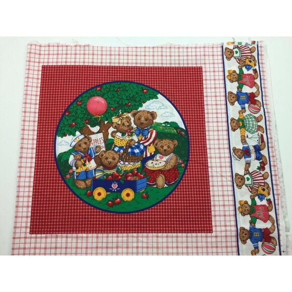 Cranston/VIP | Office | Cranston Vip Teddy Bear 4 Pillow Fabric Panel ...
